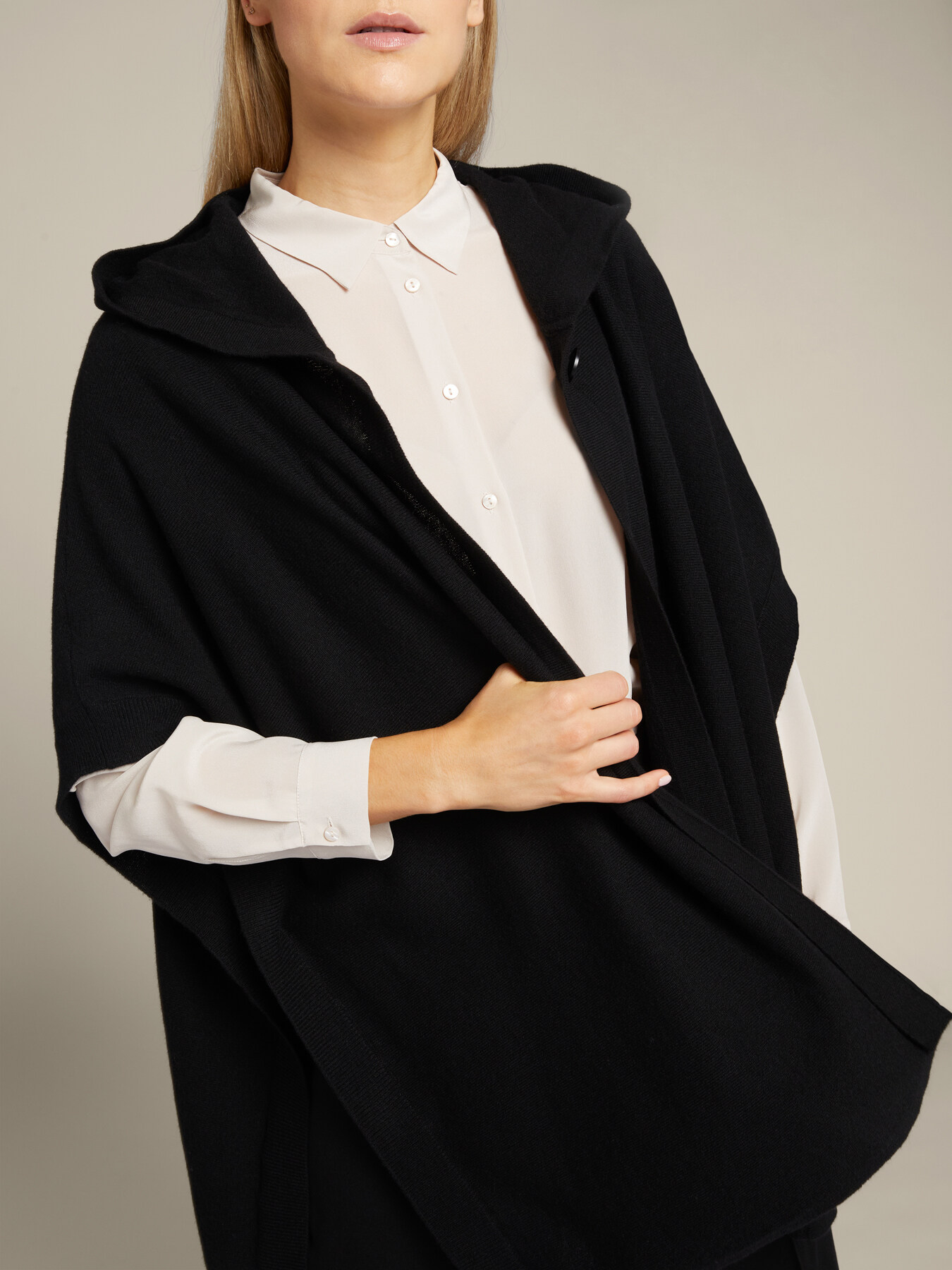 Pure wool cape