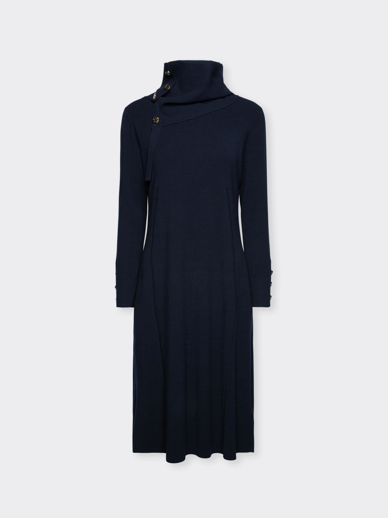 Robe en tricot avec boutons
